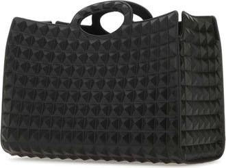 Valentino Garavani Black Exterior: Rubber Borse A Mano Bag