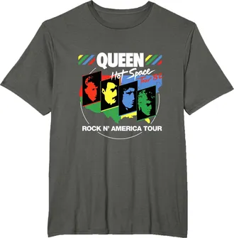 Queen Damen Unisex-Erwachsene Schwarz Kurzarm T-Shirt S Crew Neck Klassisch Pull-On 100% Baumwolle Offiziell lizenziert und autorisiert von Queen