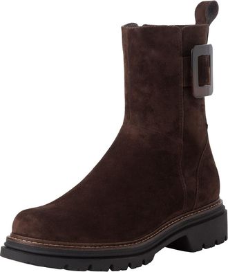 Tamaris Damen Stiefelette Leder bequem; MOCCA, EU 36