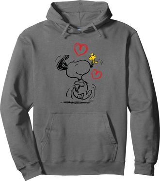 Peanuts Snoopy Ich lauf zu dir, rot Pullover Hoodie