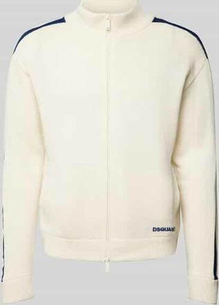 Dsquared2 Strickjacke mit gerippten Abschl&uuml;ssen