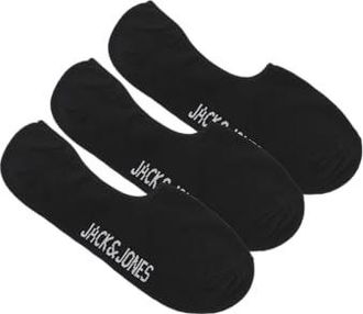 Jack & Jones Lot de 3 Paires de Chaussettes Courtes Noos, Noir/Paquet : Noir - Noir, Einheitstailleöße