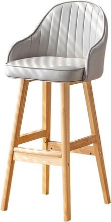 Generic Barhocker, K&uuml;cheninsel-Thekenst&uuml;hle, Holzgestell, Tragkraft 150 kg, gepolsterter hoher Barhocker