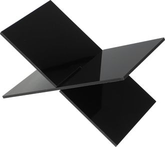 DOITOOL Acryl Buchst&auml;nder Klein Schwarz Stabiler Buchhalter Multifunktional f&uuml;r Rezepte Magazine B&uuml;cher f&uuml;r B&uuml;ro Zuhause Schule