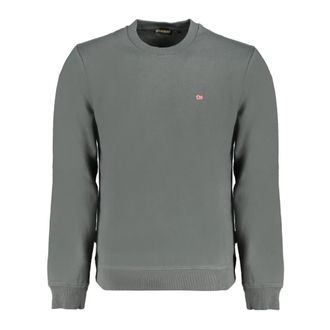 Napapijri Gr&uuml;ner Sweatshirt mit langen &Auml;rmeln und gesticktem Logo - - Sweatshirts & Hoodies - Herren - Gr&uuml;n - 2XL