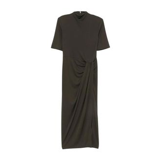 Rotate Drapierte Midikleid - - Dresses - Damen - Gr&uuml;n - L