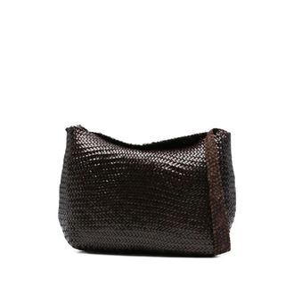Dragon Diffusion Braune Geflochtene Lederschultertasche - - Bags - Damen - Braun - ONE SIZE