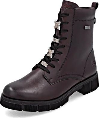 Remonte RemonteTEX D2S73 Bottines classiques pour femme, semelle l&acirc;che, imperm&eacute;able, bottines, Rouge 35., 42 EU