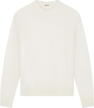 Olaf Hussein Pull Col Rond Essentiel - Homme - Pulls - Beige - Taille: S