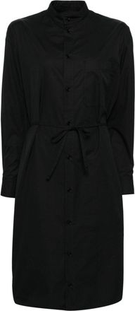 Christophe Lemaire Hemdkleid mit Kordelzug - Schwarz