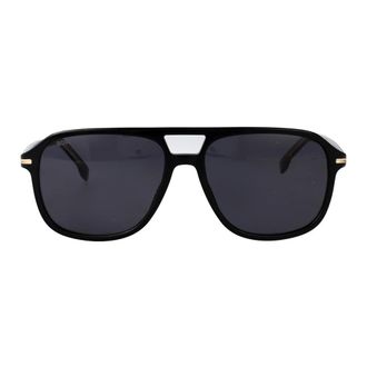 HUGO BOSS Homme, Accessoires, Noir, Taille: 56 MM Lunettes de soleil &eacute;l&eacute;gantes Boss 1751/S