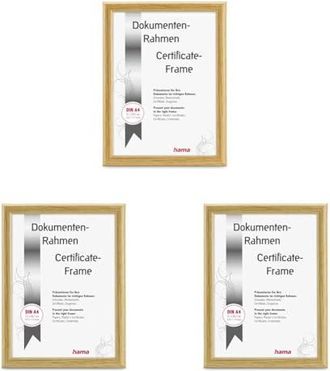 Hama Bilderrahmen Swing, 21x29,7cm (ideal f&uuml;r Urkunden und Dokumente in DIN A4, moderner Kunststoffrahmen, f&uuml;r Hochformat, f&uuml;r Querformat, zum Hinstellen/H