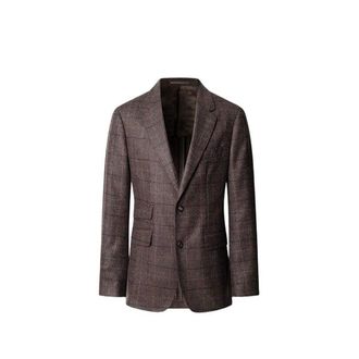 Hackett Blazer droit &agrave; carreaux en laine