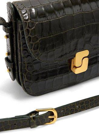 SOEUR Bellissima Mini Leather Crossbody Bag - Black