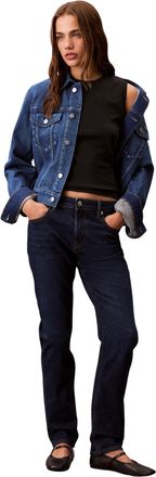 Calvin Klein Damen Jeans Hose Slim Blue Orbit Mid Rise, Blau (Blue Orbit), 30W