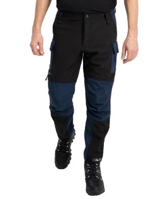 Rock Creek Herren Softshell Hose Cargohose Outdoorhose Wanderhose Herrenhose Wasserdicht Skihose Arbeitshose Winterhose Trekkinghose H-310 Dunkelblau 3XL