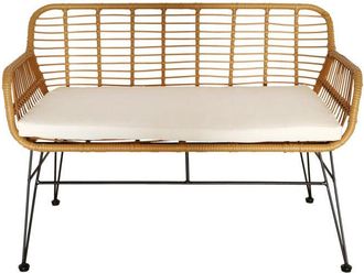 Paris Prix Paris Prix - Banc dExt&eacute;rieur & Coussin Noumea 116cm Beige