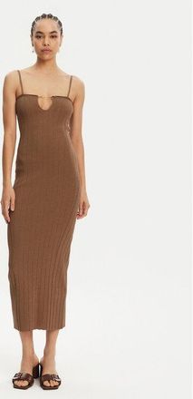 Jacquemus Strickkleid 24E241KN358-2355 Braun Regular Fit