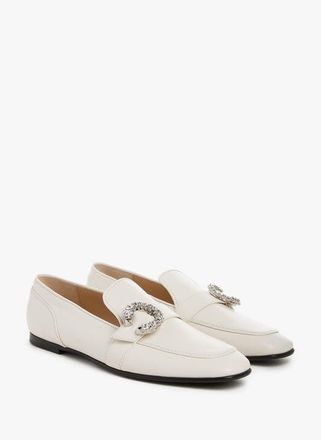 Jimmy Choo London Mani-Leder-Loafer - Beige
