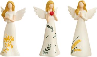 Generic Kleine Weihnachtsgel Figuren,3 St&uuml;ck Saisonale Dekoration - Weihnachtsdekoration Skulptur - F&uuml;r Handwerk Liebhaber Und Sammler Winterdekoration B&uuml;cher