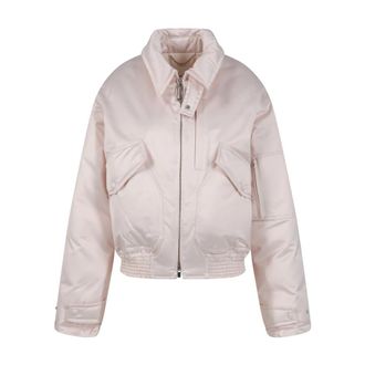 Victoria Beckham Femme, Vestes, Beige, Taille: 38 FR Bomber matelass&eacute;