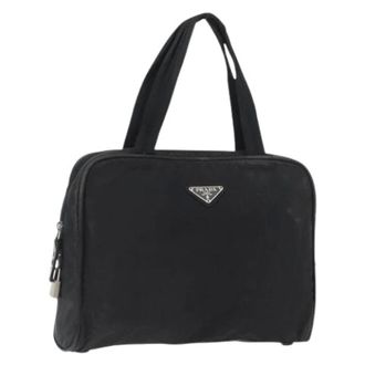 Prada Sac &agrave; main vintage en nylon Pre-owned - Femme - Pre-owned - Noir - Taille: ONE Size