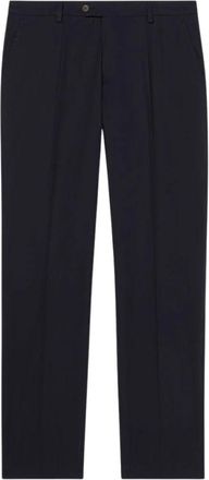 Brooks Brothers Homme, Pantalons, Bleu, Taille: W32 Chino en Popeline de Coton Stretch