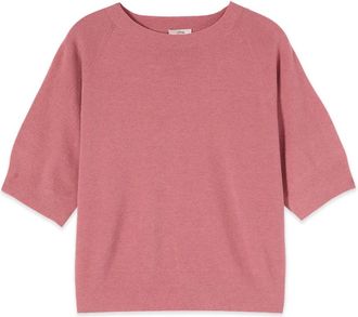 Oltre Kurz geschnittener Pullover aus Viskosemischung - - Knitwear - Damen - Rosa - S/M