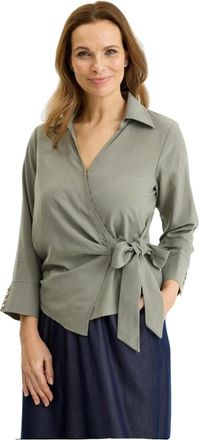 In Front IN Front, Femme, Blouses et Chemises, Vert, Taille: 44 FR Blouse