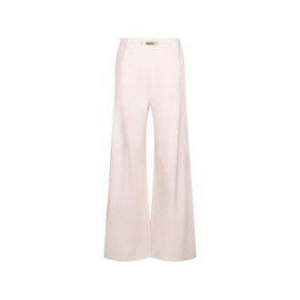 Liu Jo Femme, Pantalons, Beige, Taille: 38 FR Pantalon en jersey