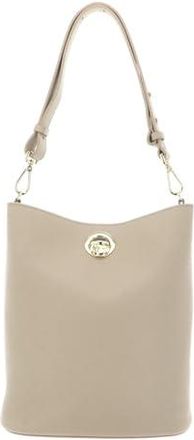 Coccinelle Cuir sac &agrave; &eacute;paule bandouli&egrave;re Nikla Handbag Double Grainy Leather Sandshell/Seagrass beige