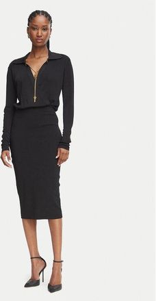 Elisabetta Franchi Coctailkleid AM-19S-66E2-V500 Schwarz Slim Fit