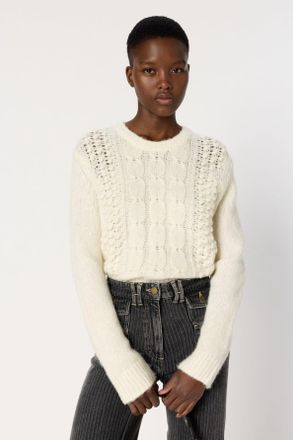 Gerard Darel Pull &agrave; torsades - ESPERANZA - Ecru