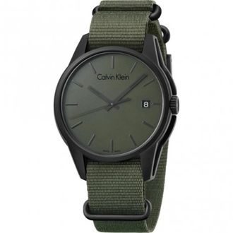 Calvin Klein Quarzuhr mit farbenfrohem Zifferblatt - - Accessories - Herren - Gr&uuml;n - ONE SIZE