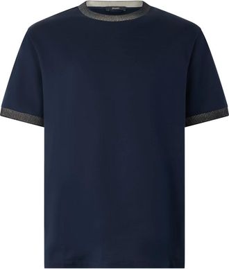 Herno Homme, Tops, Bleu, Taille: XL Cotton T-shirt