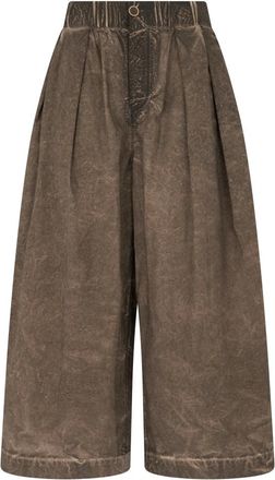 Uma Wang UMA Wang, Femme, Pantalons, Brun, Taille: 40 FR Poetic Pleated Pantalons
