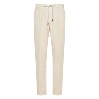 Eleventy Homme, Pantalons, Beige, Taille: W33 Pantalon à cordon de serrage