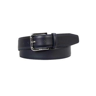 HUGO BOSS Navya G&uuml;rtel aus geflochtenem Leder - - Accessories - Herren - Blau - 85 CM
