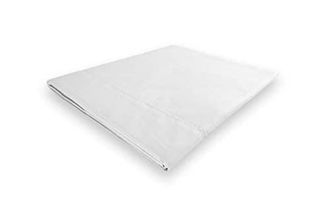 Soleil d'Ocre Percale Drap Plat, Coton, Blanc, 260x300 cm