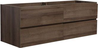 Badplaats Meuble sous lavabo Angela 140cm - Badplaats - chene brun Armoire