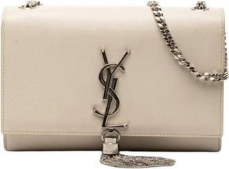 Saint Laurent Sac bandouli&egrave;re Kate Pre-owned - Femme - Pre-owned - Beige - Taille: ONE Size