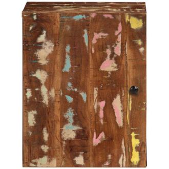 vidaXL Bad-Wandschrank 38x33x48 cm Altholz Massiv Vidaxl