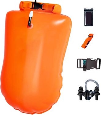 Generico Schwimmboante f&uuml;r offene Gew&auml;sser | Aufblasbare Sicherheitstasche f&uuml;r Schwimmen und Meeresaktivit&auml;ten, Wasserausr&uuml;stung f&uuml;r Training, Schnorcheln, Kan