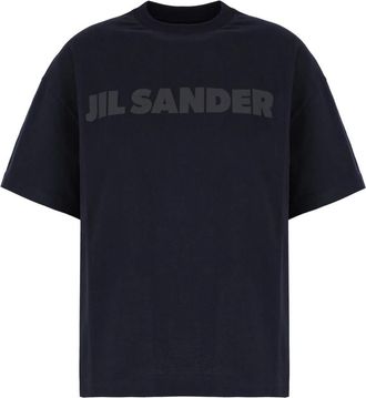 Jil Sander Homme, Tops, Noir, Taille: M Cotton T-Shirt