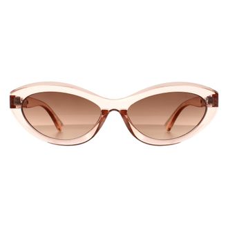 Guess Cat Eye Womens Gl&auml;nzend Rosa Braun Farbverlauf GO00070