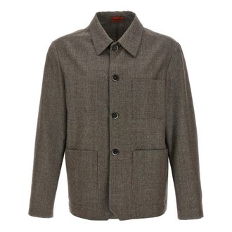 Barena 260 Noce Overshirt Visal - - Jackets - Herren - Grau - M