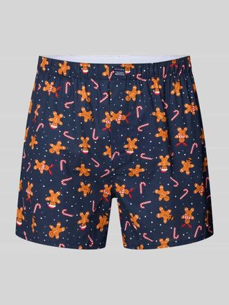 Christian Berg Boxershorts im Allover-Look mit elastischem Bund