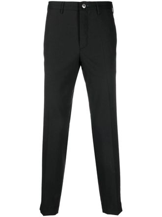 Incotex pantalon de costume en laine m&eacute;lang&eacute;es - Noir