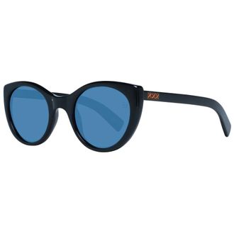 Ermenegildo Zegna unisex, Accessoires, Noir, Taille: ONE Size Lunettes de soleil rondes noires polaris&eacute;es