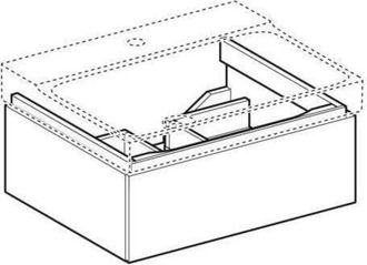 Keramag Geberit Xeno 2 Waschtischunterschrank 580x220x462mm, 1 Schublade